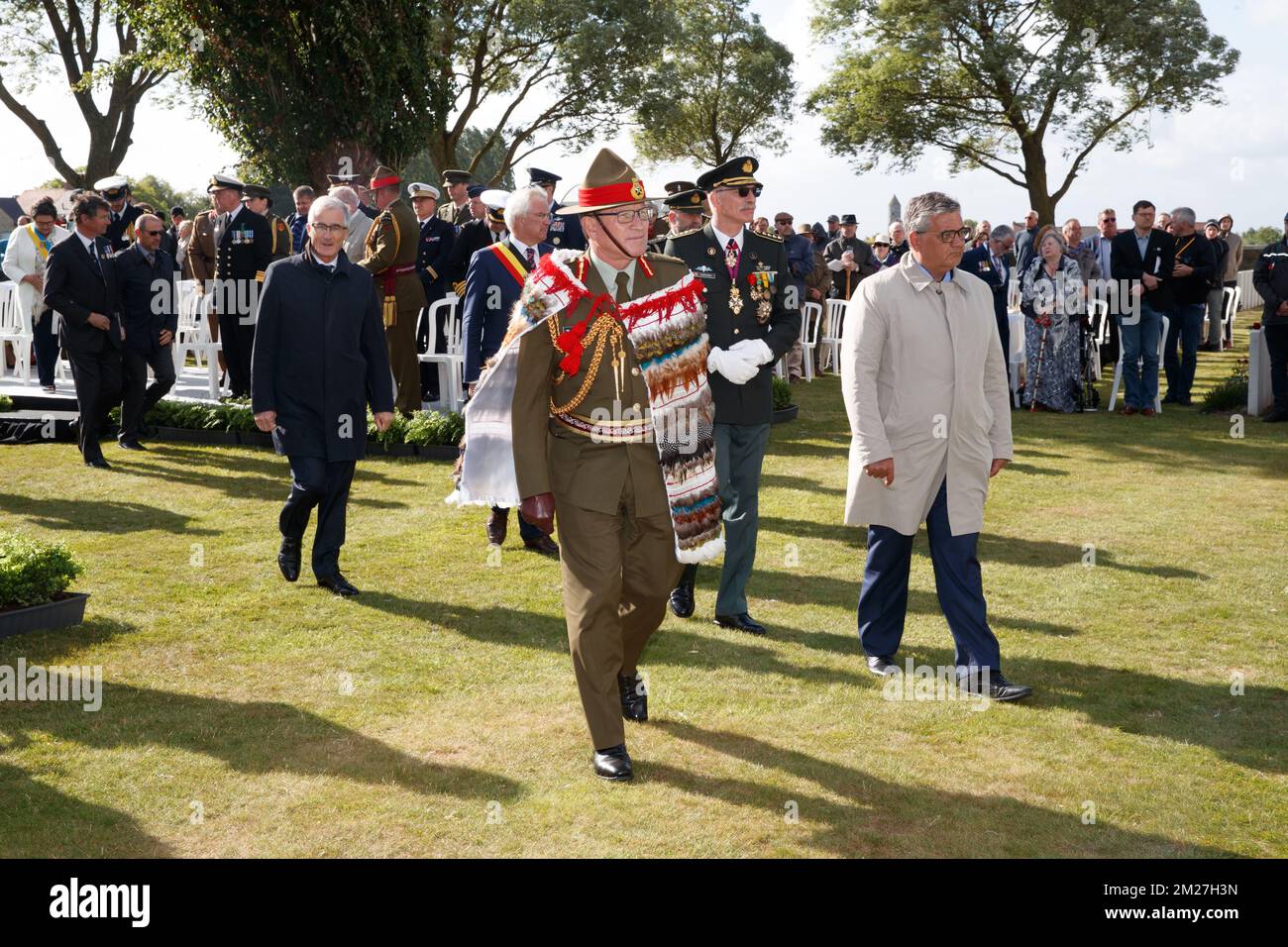 Flemish Minister-President Geert Bourgeois and Minister of Defence and ...