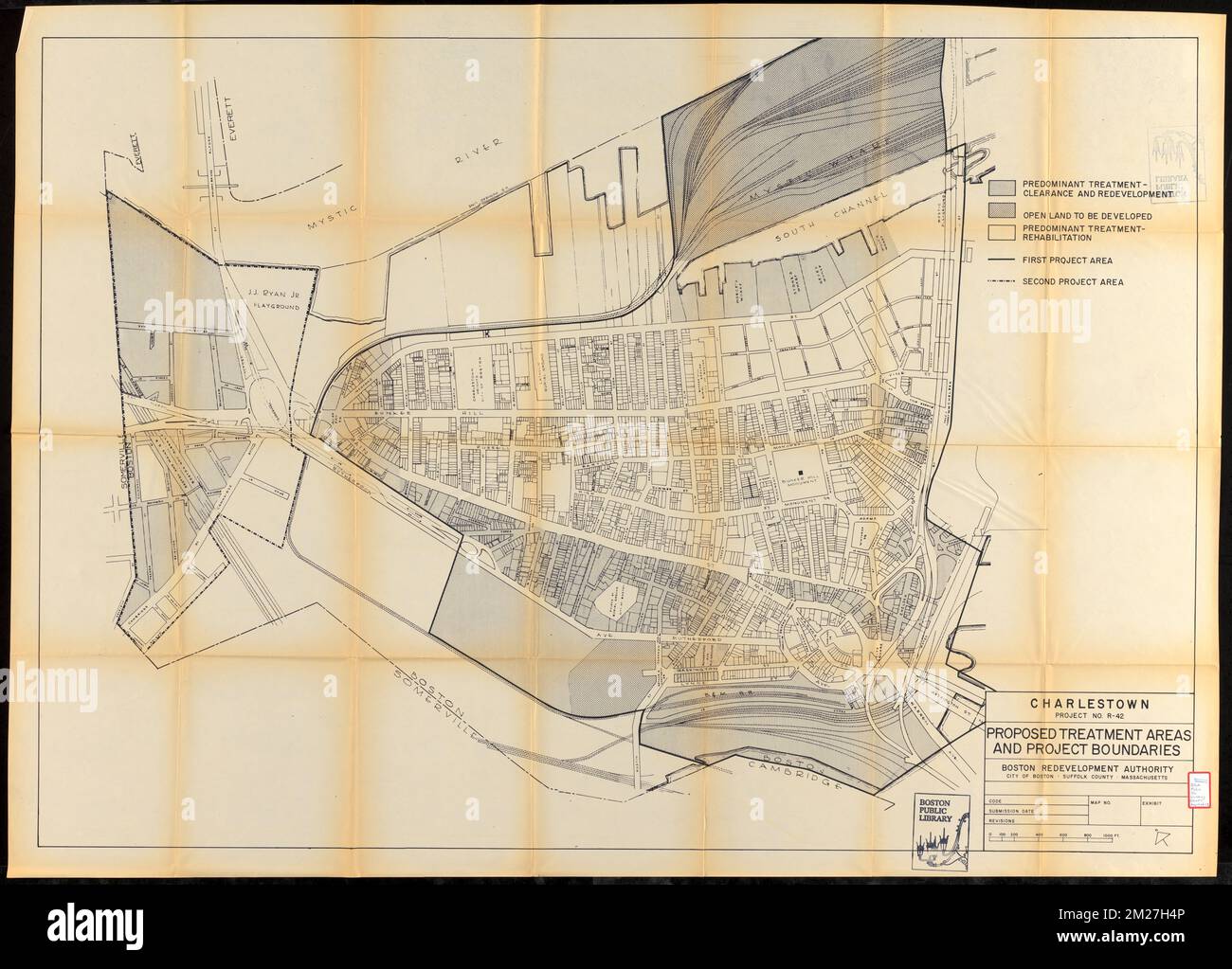 Charlestown project no. Mass r-42 (GN) : proposed treatment areas and ...