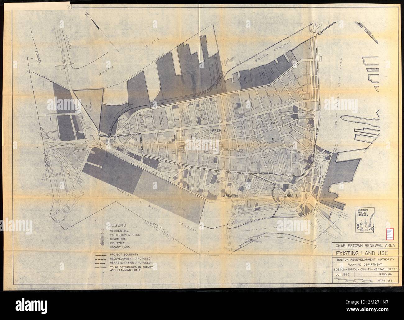 Charlestown renewal area : existing land use , Charlestown Boston, Mass ...