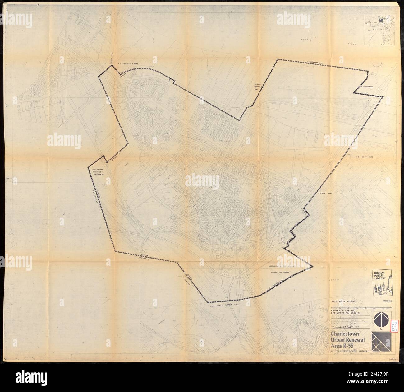 Charlestown urban renewal area r-55 : property map and perimeter ...