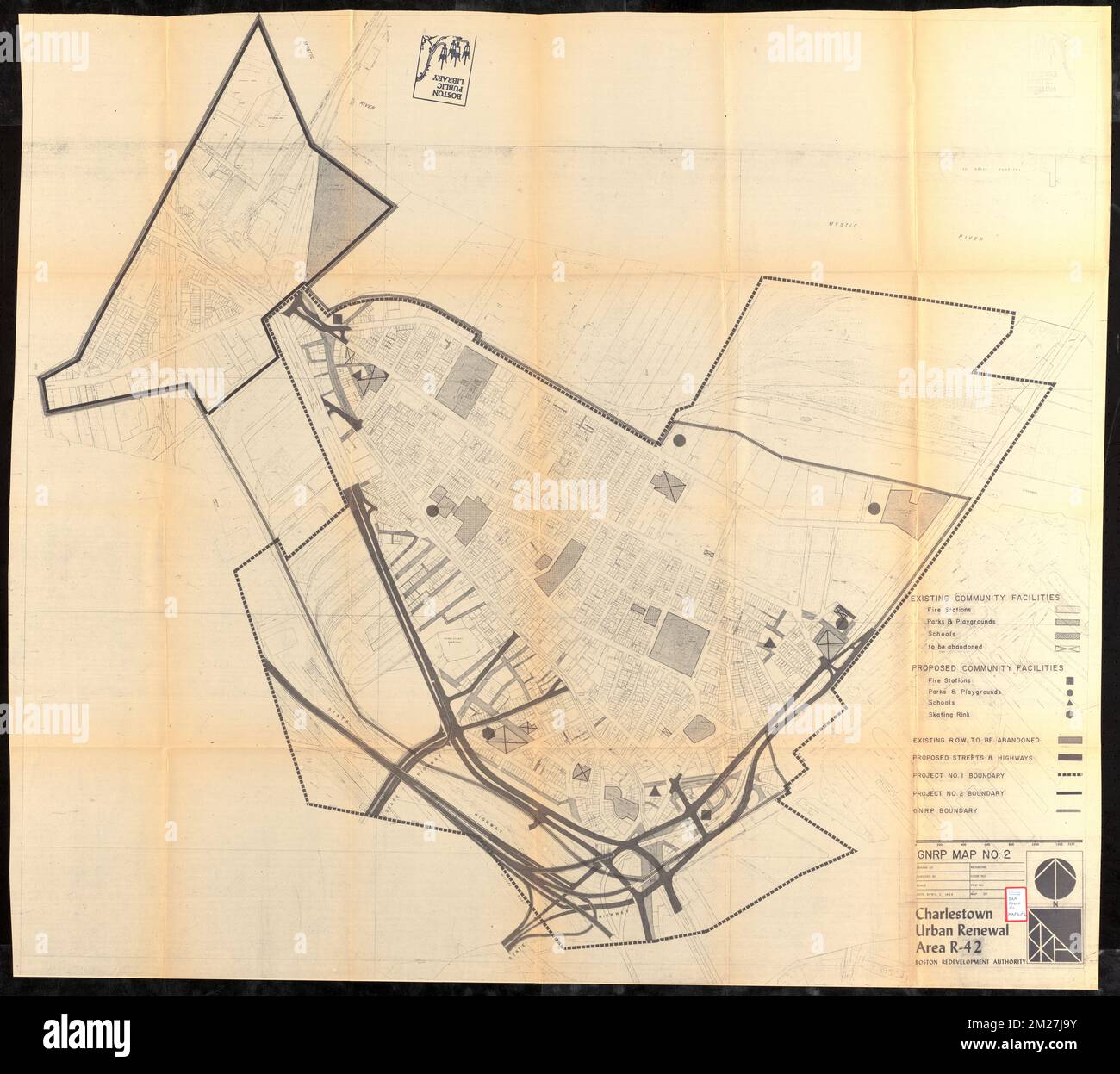 Charlestown urban renewal area r-42 : GNRP map no. 2 , Charlestown ...
