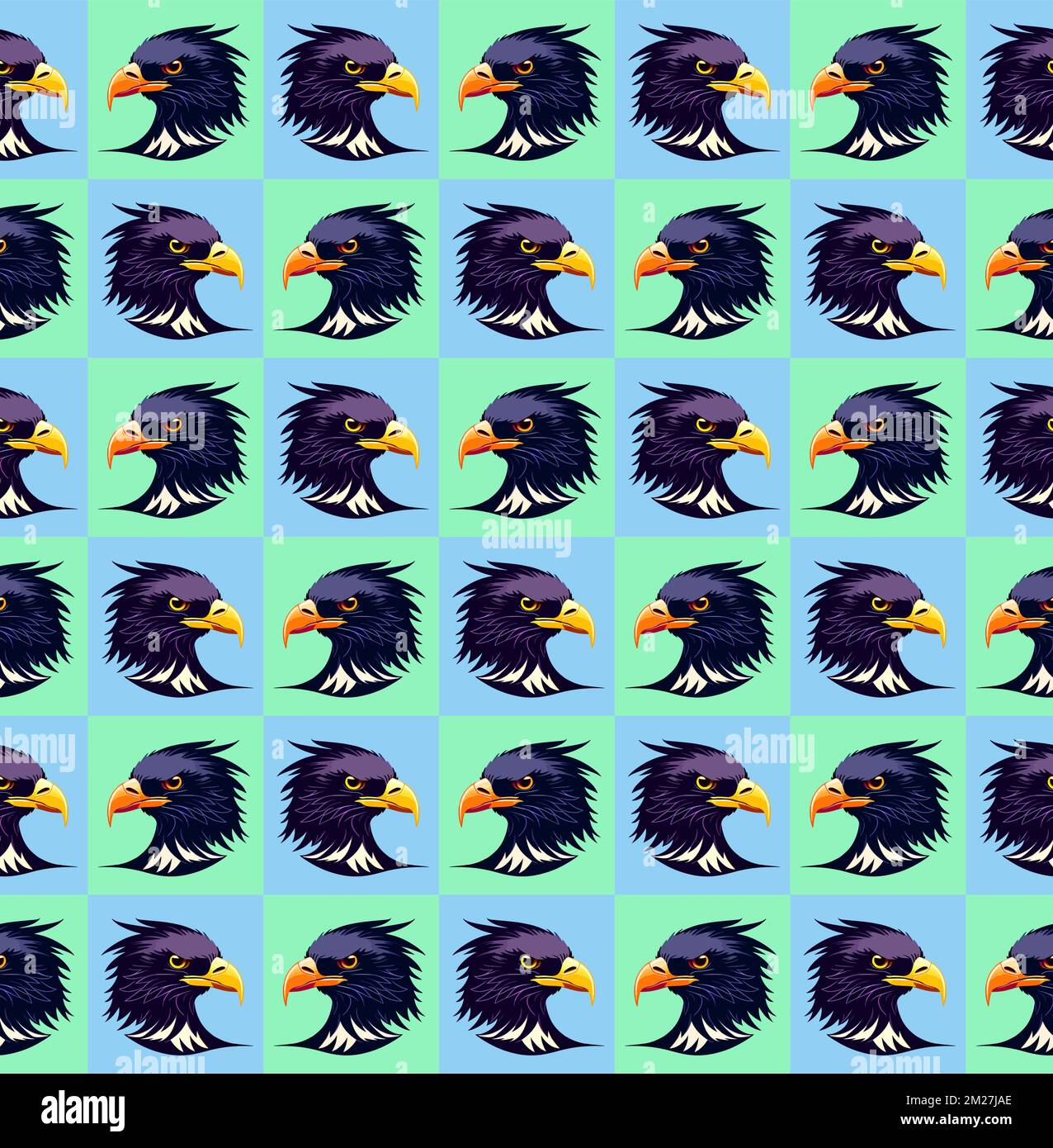 Eagle with snowy background Stock Vector Images - Alamy