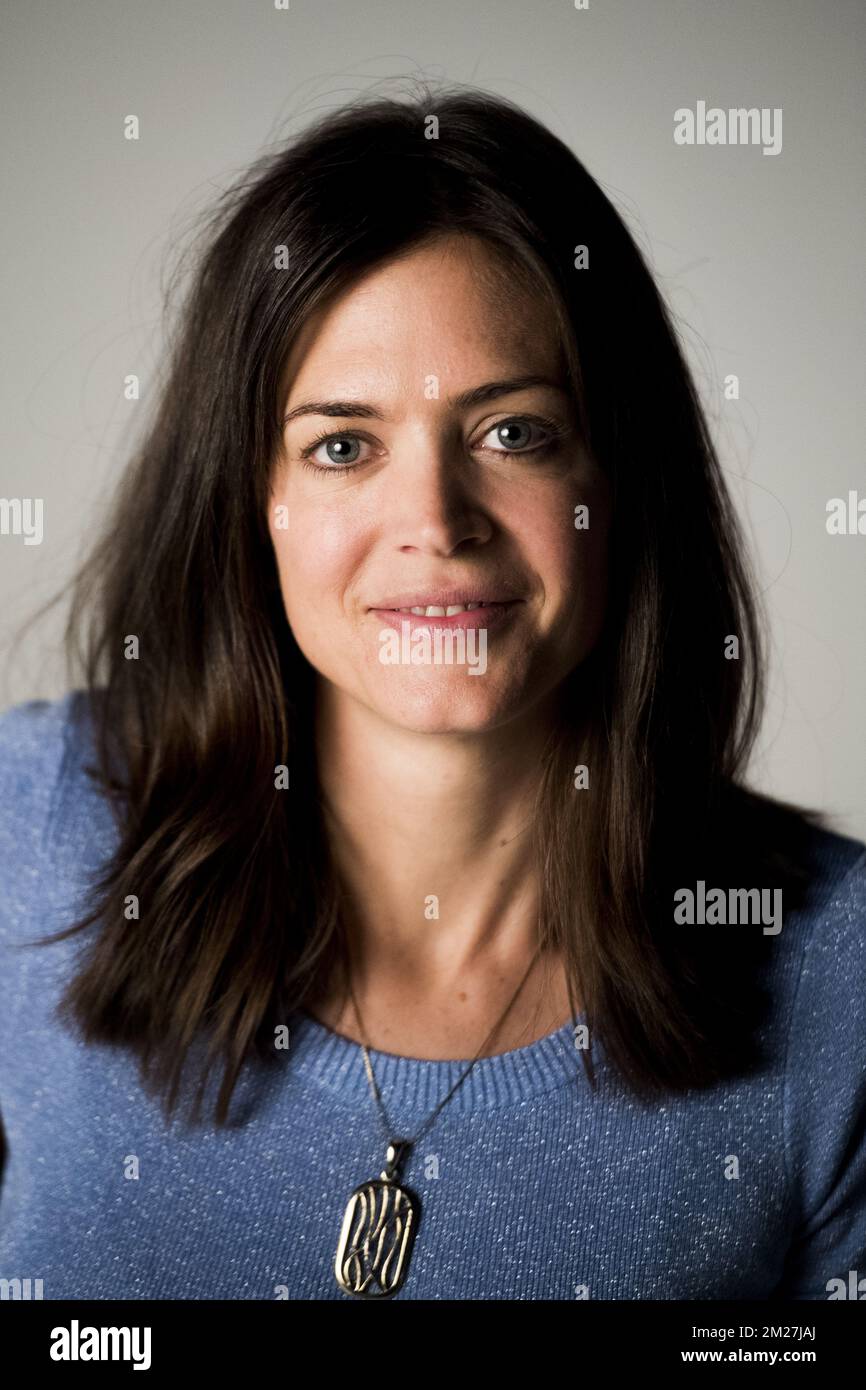 television personality Astrid Coppens poses for the photographer at a ...