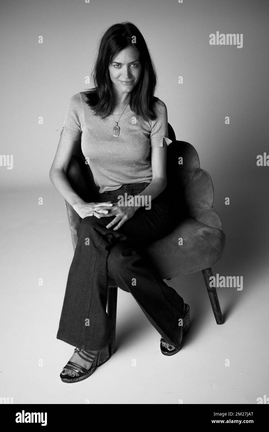 television personality Astrid Coppens poses for the photographer at a ...