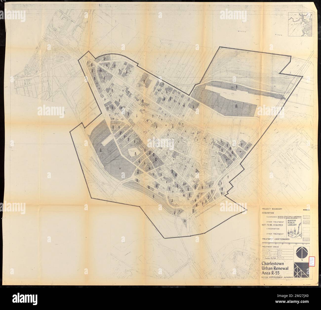 Charlestown urban renewal area r-55 : treatment areas , Charlestown ...
