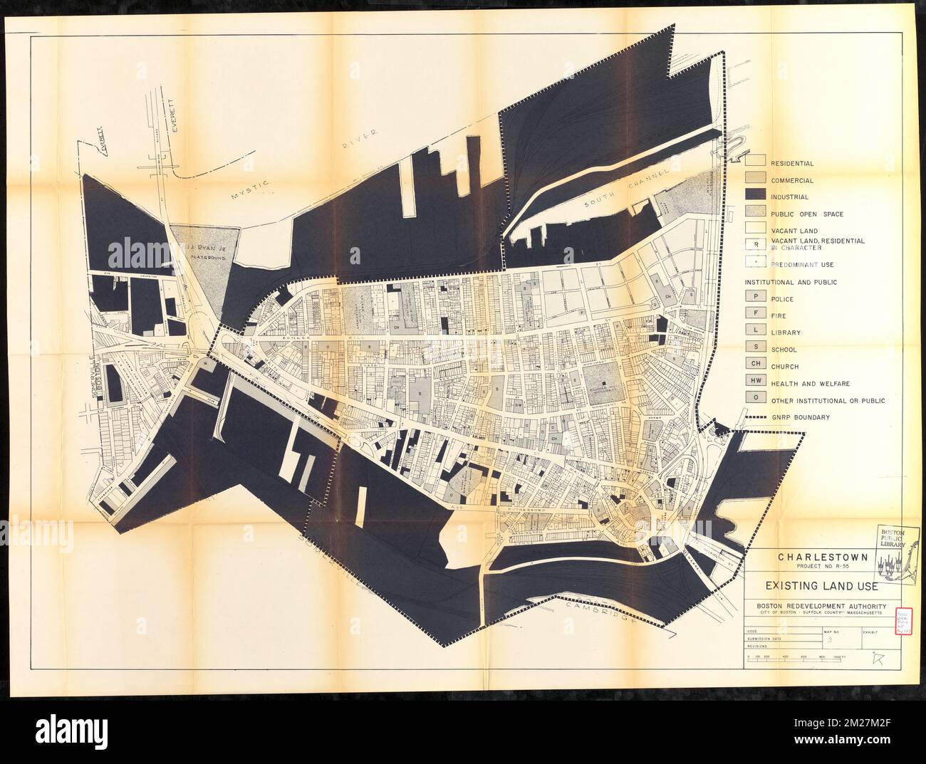 Charlestown urban renewal area r-55 : existing land use , Charlestown ...