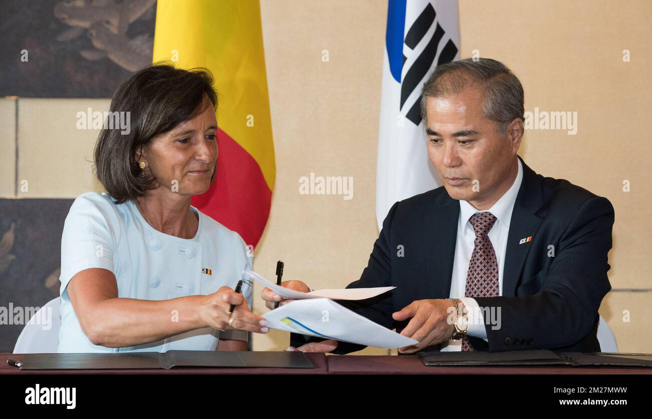 Inex CEO Catherine Gillain Pycke and Yoonique Corporation CEO Remy Yoon ...