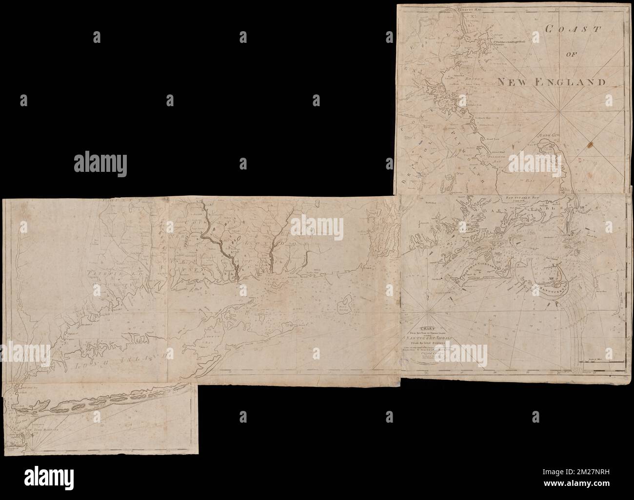 Chart from New York to Timber Island including Nantucket shoals ...