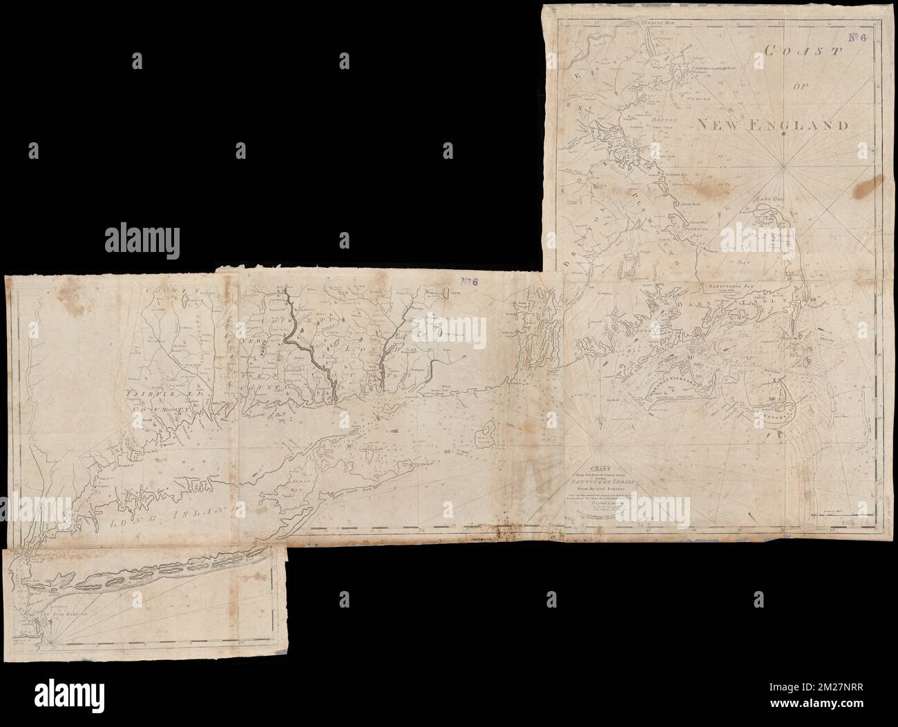 Chart from New York to Timber Island including Nantucket shoals ...