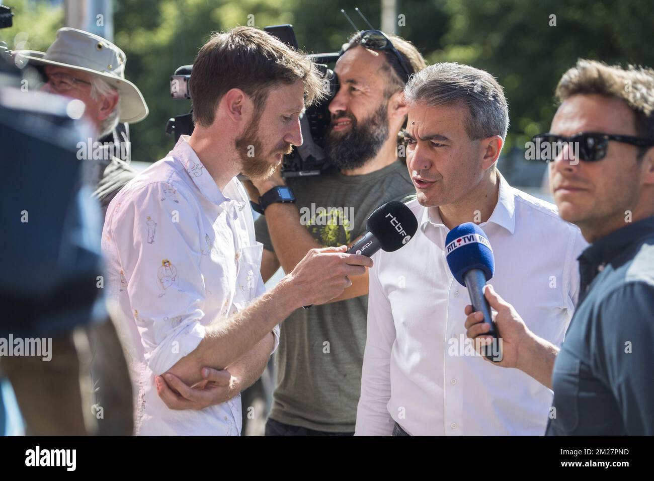 Sint-Joost-ten-Node / Saint-Josse mayor Emir Kir arrives for a party ...