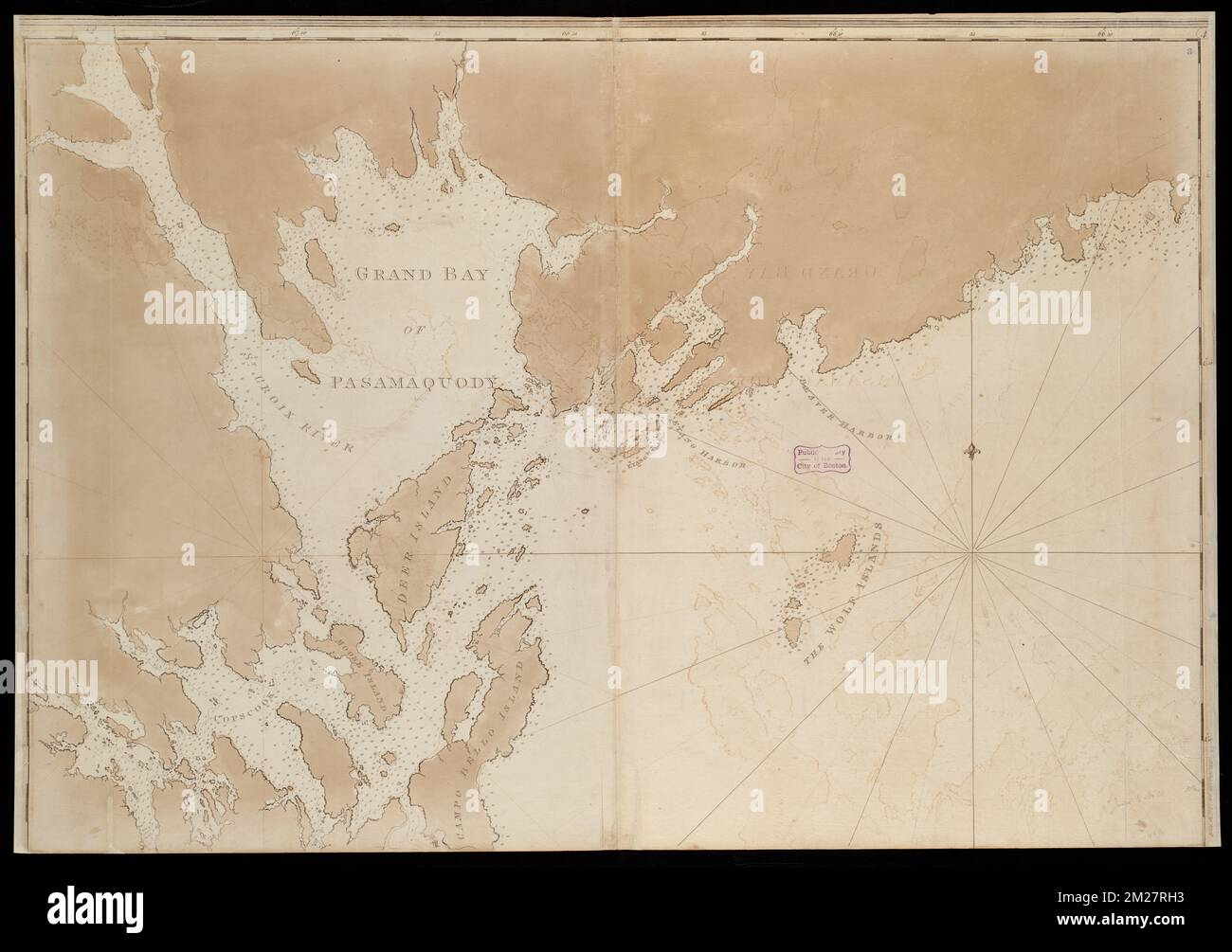 Chart of Passamaquoddy Bay and Grand Manan Island, New Brunswick ...