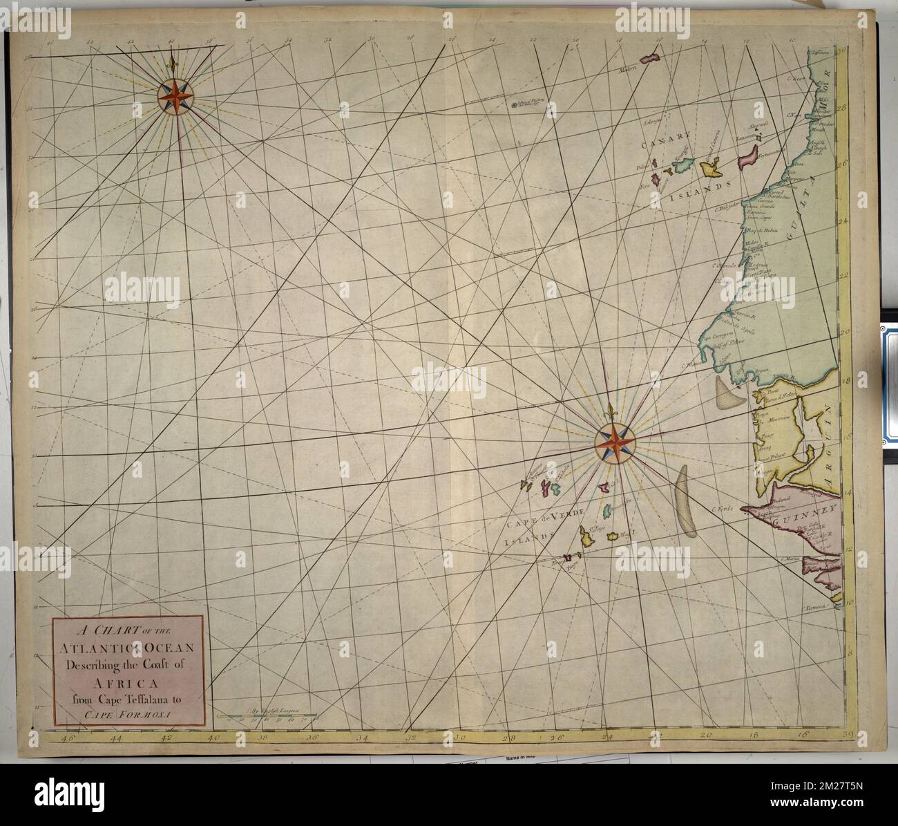 A chart of the Atlantick Ocean describing the Coast of Africa from Cape ...
