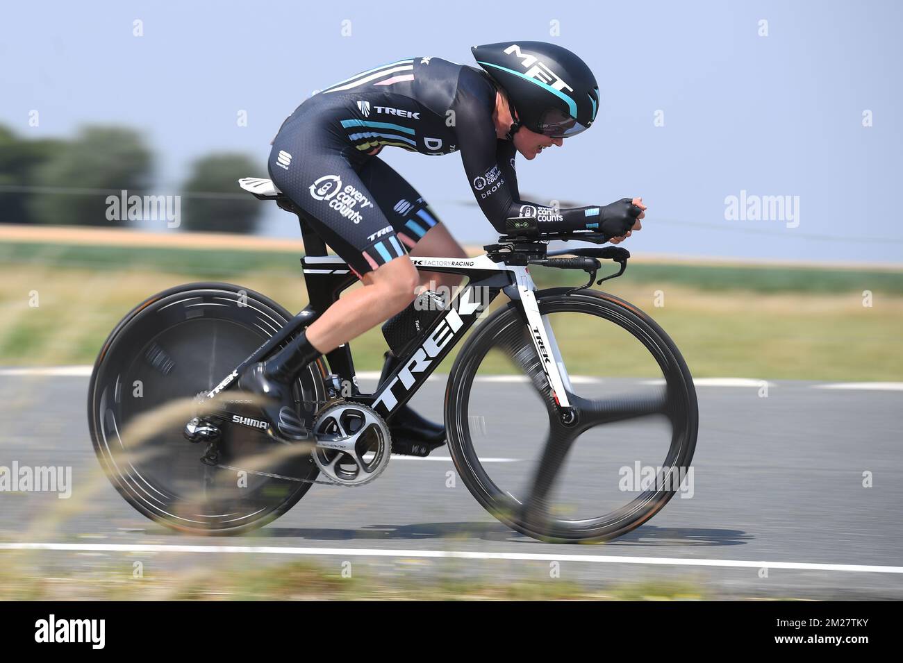 Belgian Ann-Sophie Duyck pictured in action during the women's elite ...