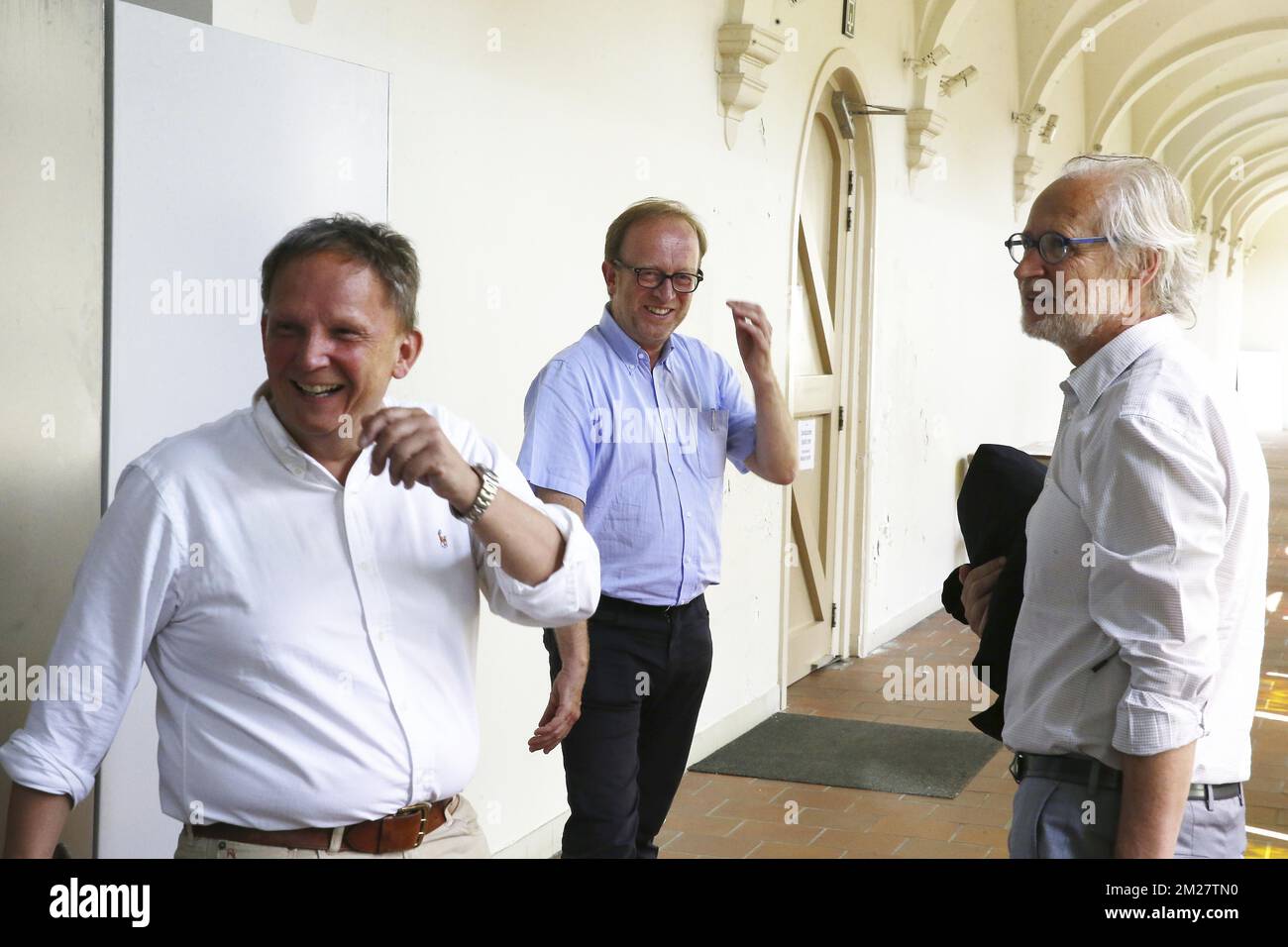 Lawyer Johan Platteau, defending Andre Gyselbrecht and Lawyer Jan ...
