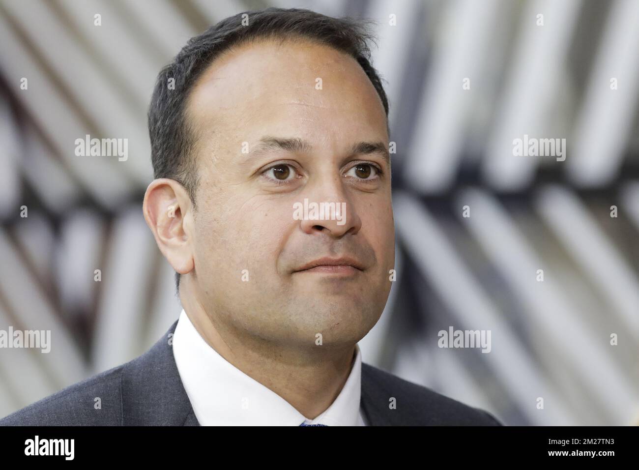 Irish Prime Minister Leo Varadkar arrives on the first day of an EU ...
