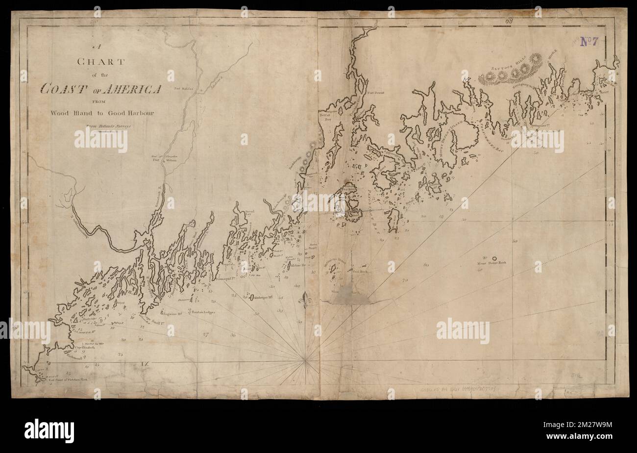 A chart of the Coast of America from Wood Island to Good Harbour from ...