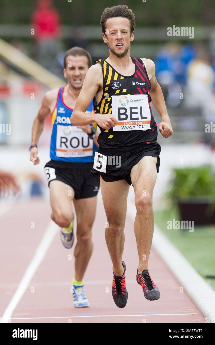 Jean-Pierre Weerts pictured in action during the men 5000m race on day ...