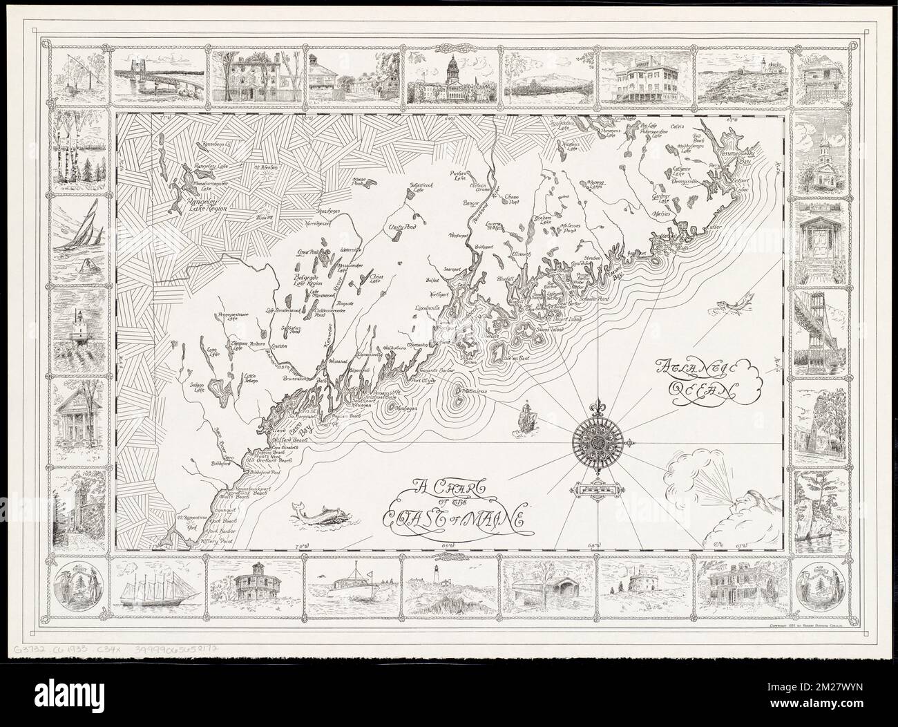 A chart of the coast of Maine , Nautical charts, Maine, Coasts, Maine ...