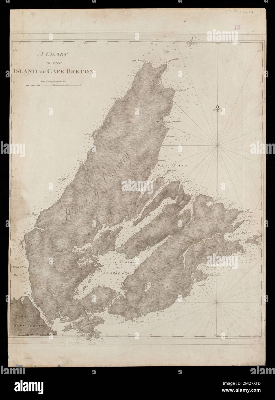 A chart of the island of Cape Breton , Nautical charts, Nova Scotia ... A chart of the island of Cape Breton , Nautical charts, Nova Scotia ...