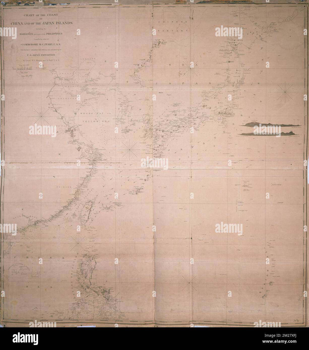 Chart of the coast of China and of the Japan islands : including the ...