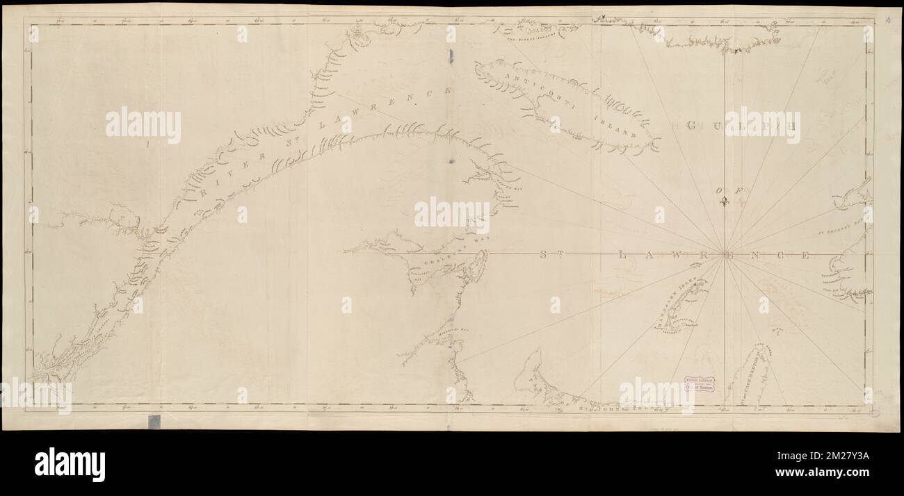[Chart of the gulf and river of St. Lawrence] , Nautical charts, Saint ...