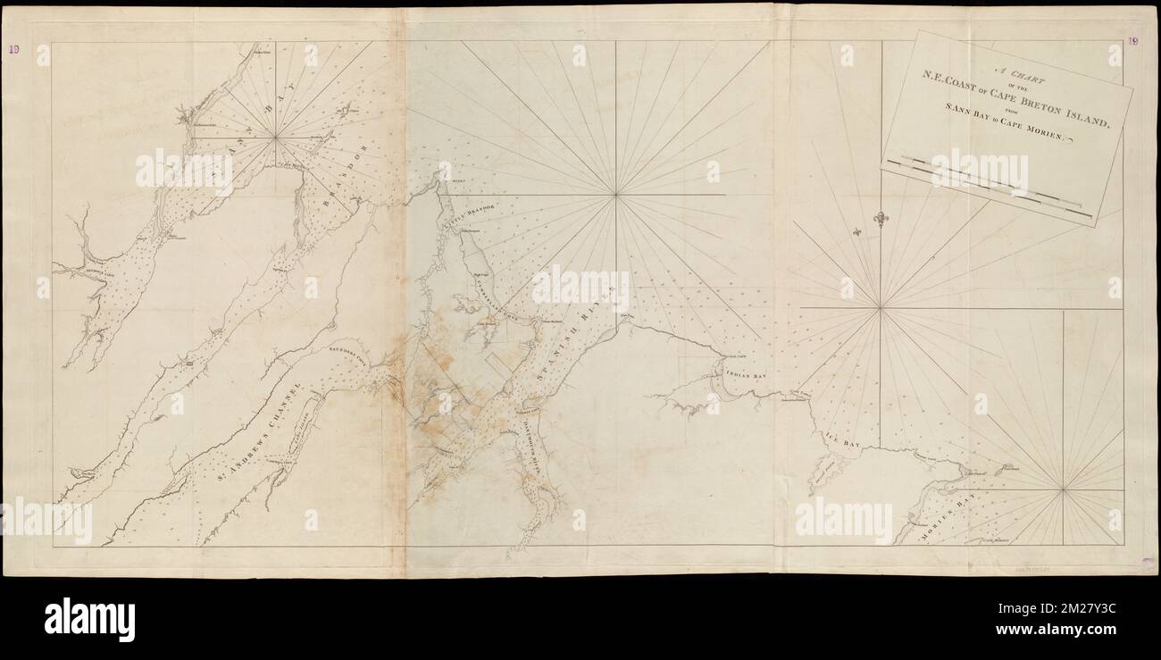 A chart of the N.E. coast of Cape Breton Island, from St. Ann Bay to ...