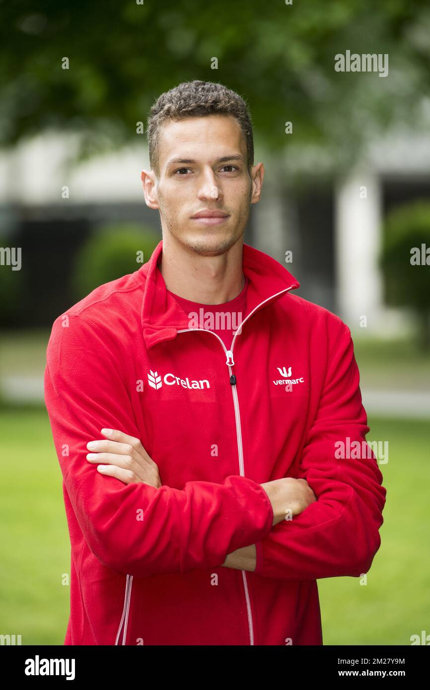 Belgian Dylan Borlee poses for a portrait at the European Athletics ...