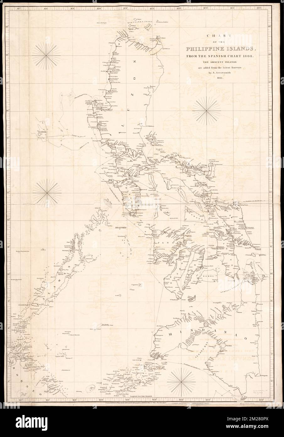 Chart of the Philippine Islands, from the Spanish chart 1808 : the ...
