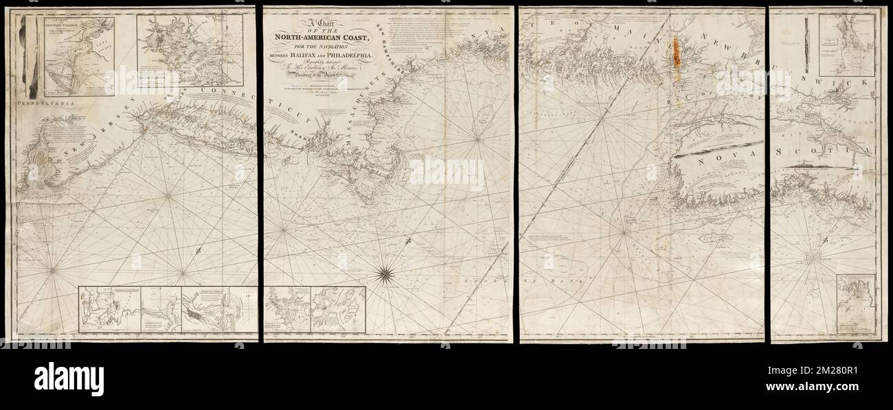 A chart of the North-American coast, for the navigation between Halifax ...