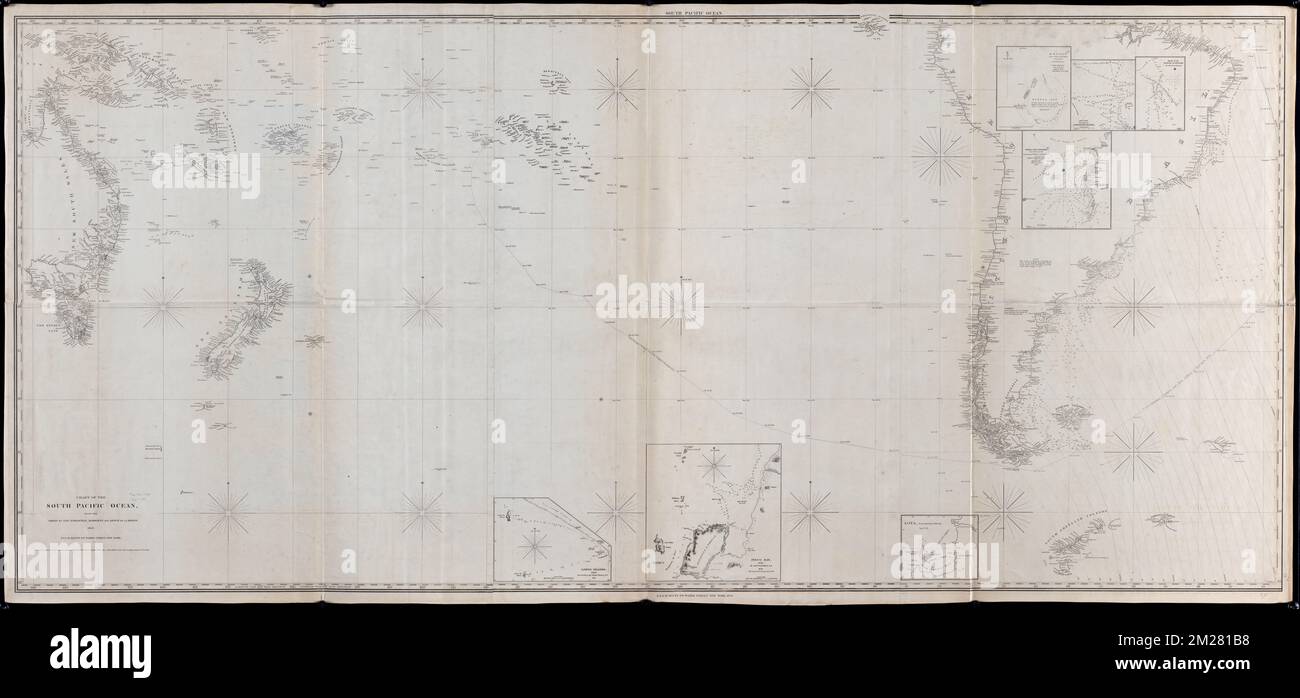 Chart of the South Pacific Ocean, from the American Expg. Expedition ...