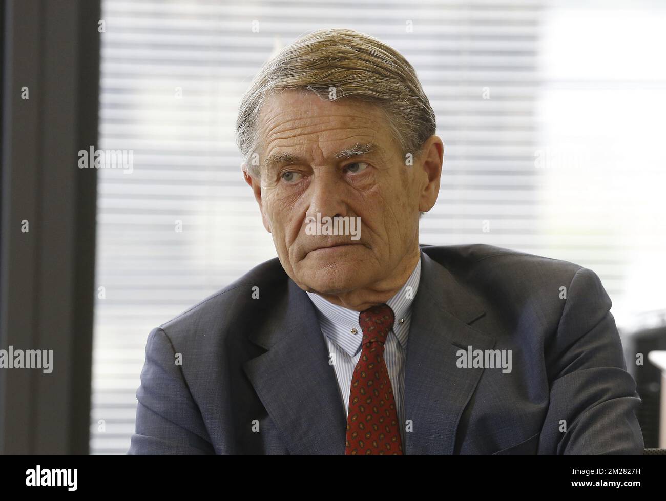Philippe Bodson pictured during a press conference organised by State ...