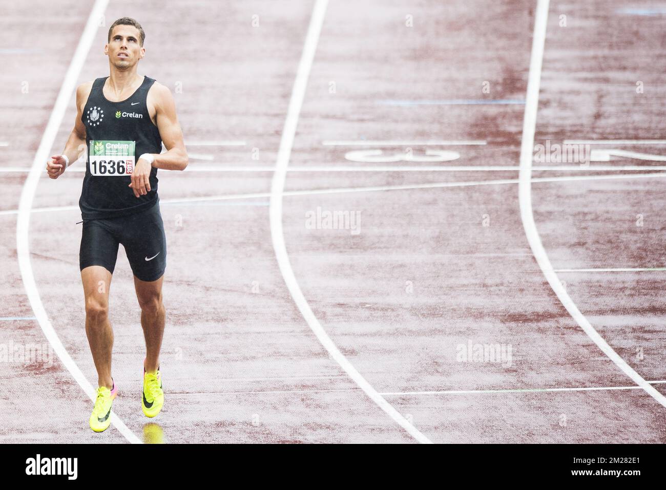 Belgian Kevin Borlee pictured in action during the men's 400m the first ...