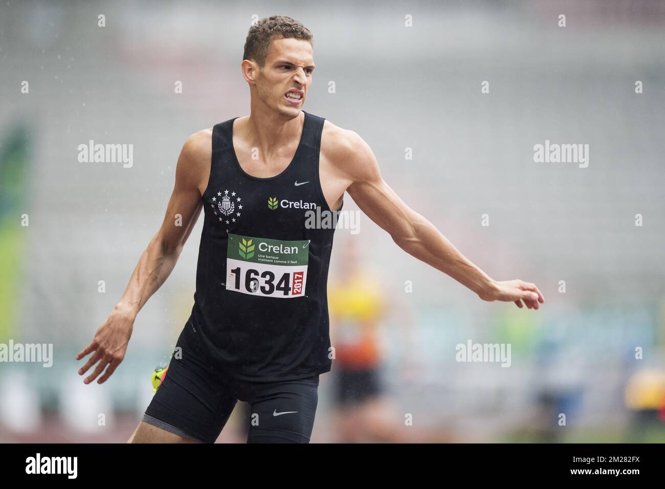 Belgian Dylan Borlee pictured in action during the men's 400m on the ...