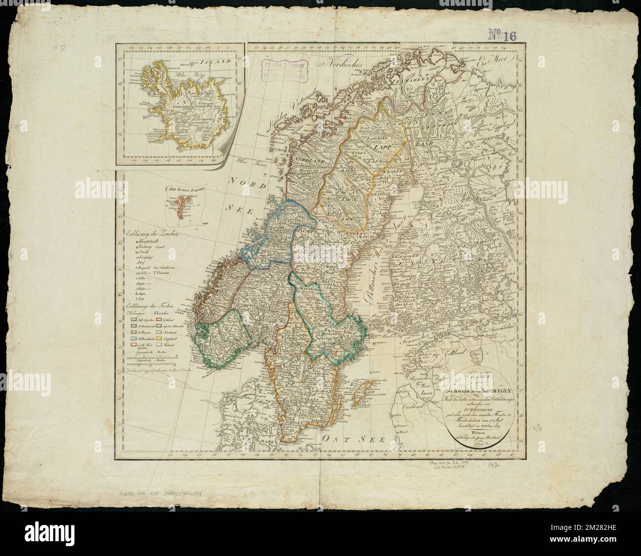 Charte von Schweden und Norwegen , Scandinavia, Maps, Sweden, Maps ...