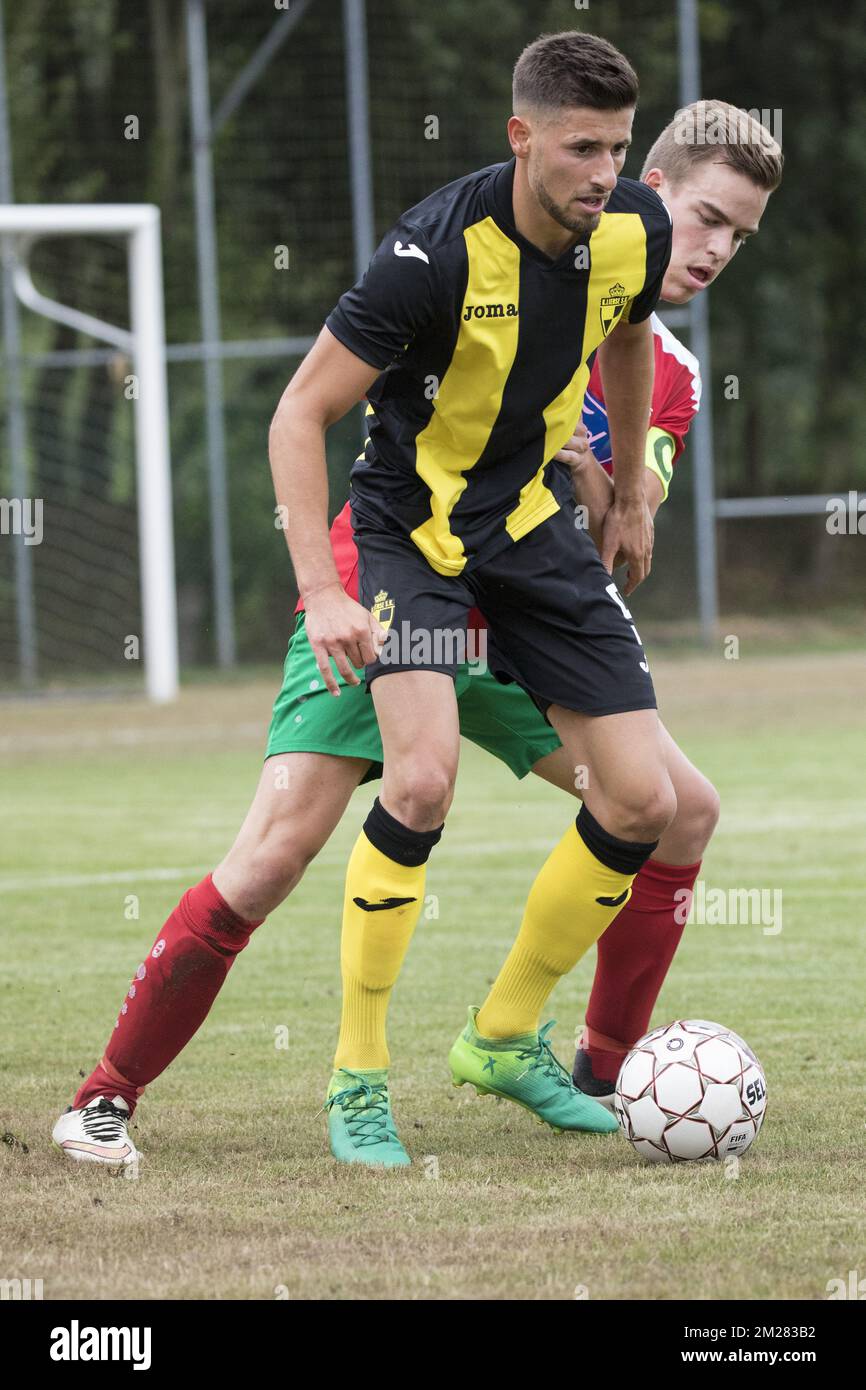Lierse's Dylan De Belder pictured during a friendly soccer game between ...