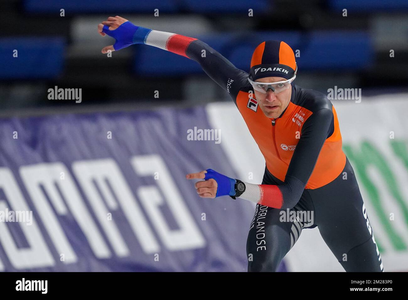 CALGARY, CANADA - DECEMBER 13: Mats Stoltenborg of Team Jumbo Visma ...