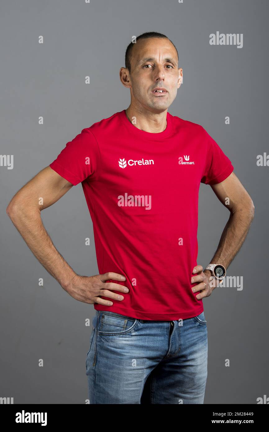 Belgian Abdelhadi El Hachimi poses for the photographer during a ...