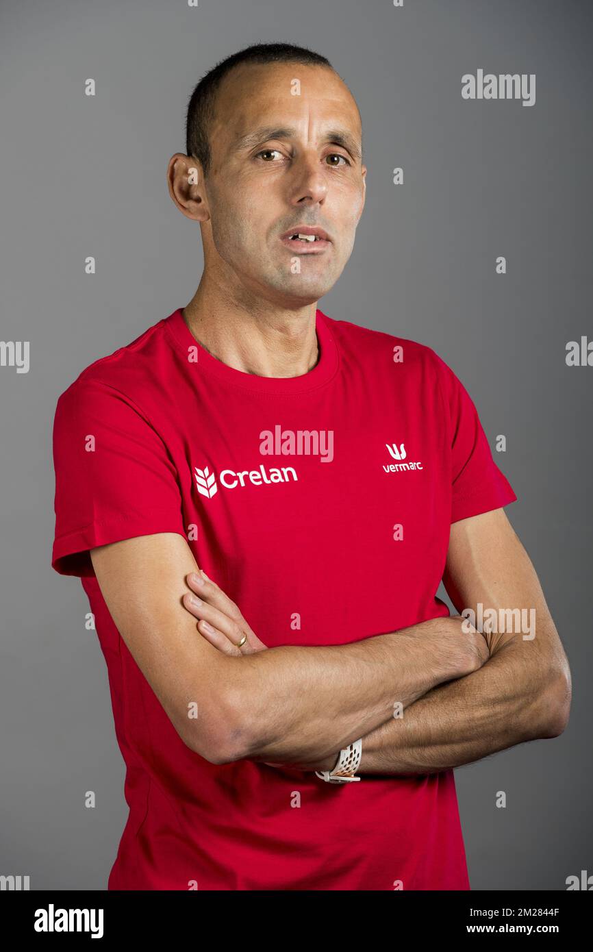 Belgian Abdelhadi El Hachimi poses for the photographer during a ...