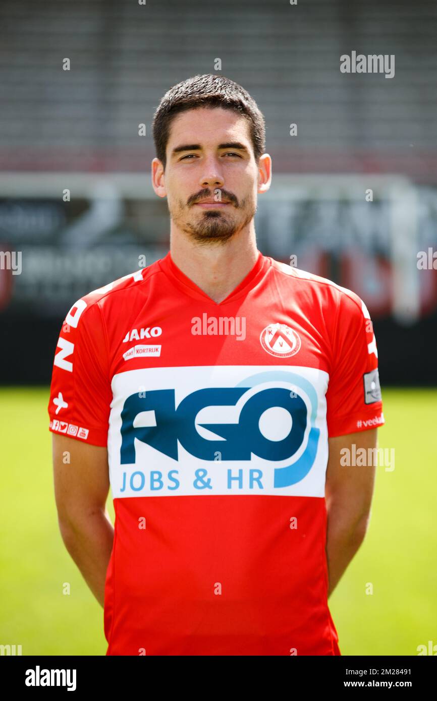 Kortrijk's Jovan Stojanovic poses for photographer at the 2017-2018 ...