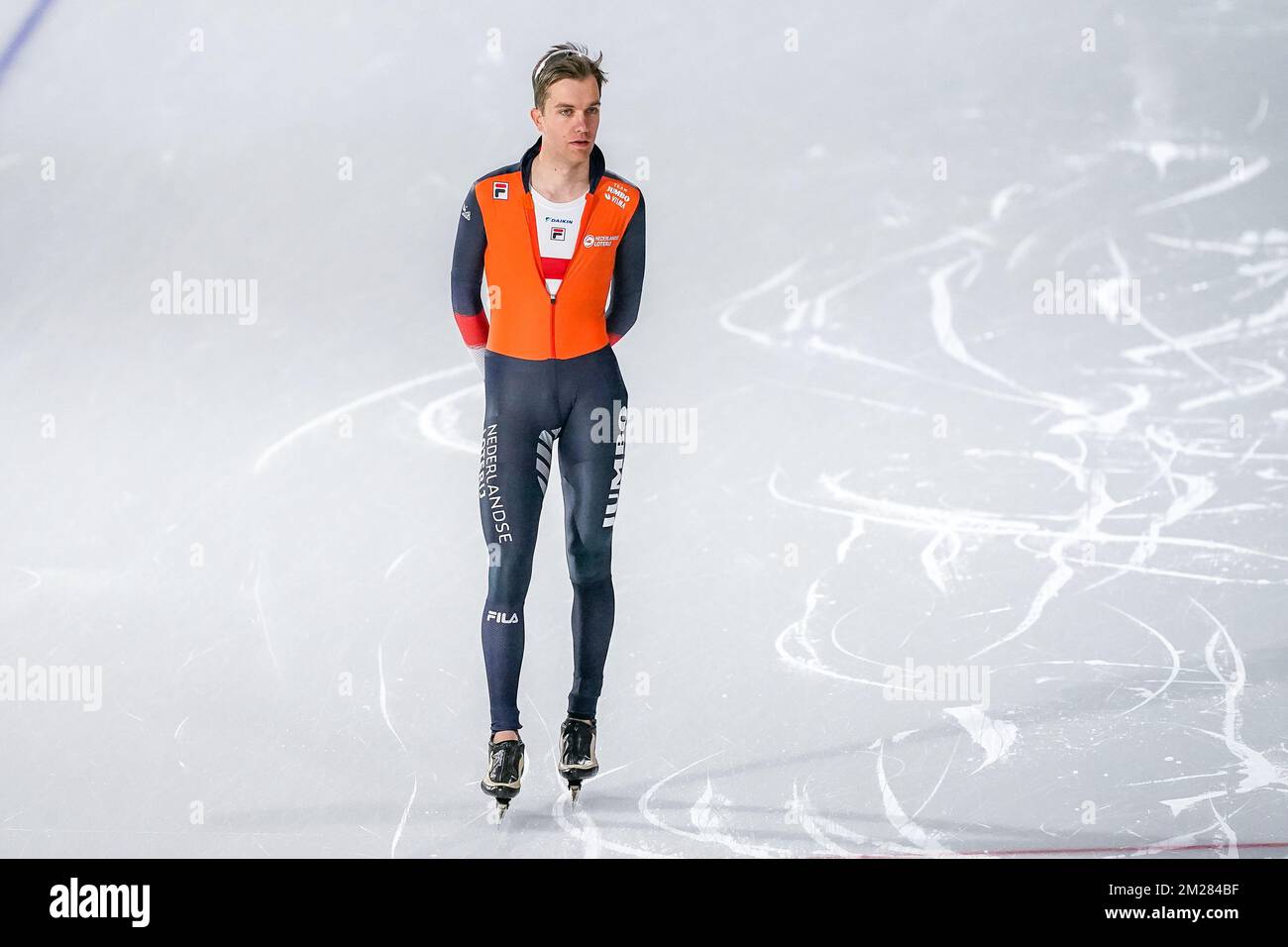 CALGARY, CANADA - DECEMBER 13: Mats Stoltenborg of Team Jumbo Visma ...