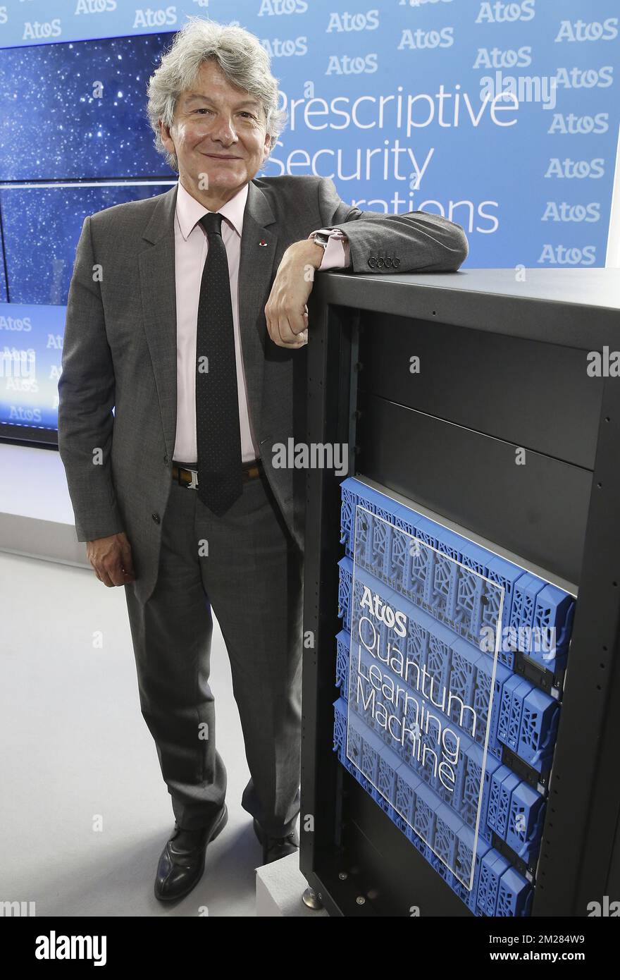 Atos and Worldline CEO Thierry Breton poses for the photographer during ...