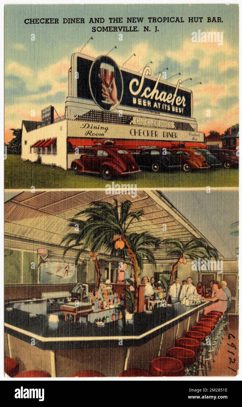 Checker Diner and the Tropical Hut Bar, Somerville, N. J. , Restaurants ...