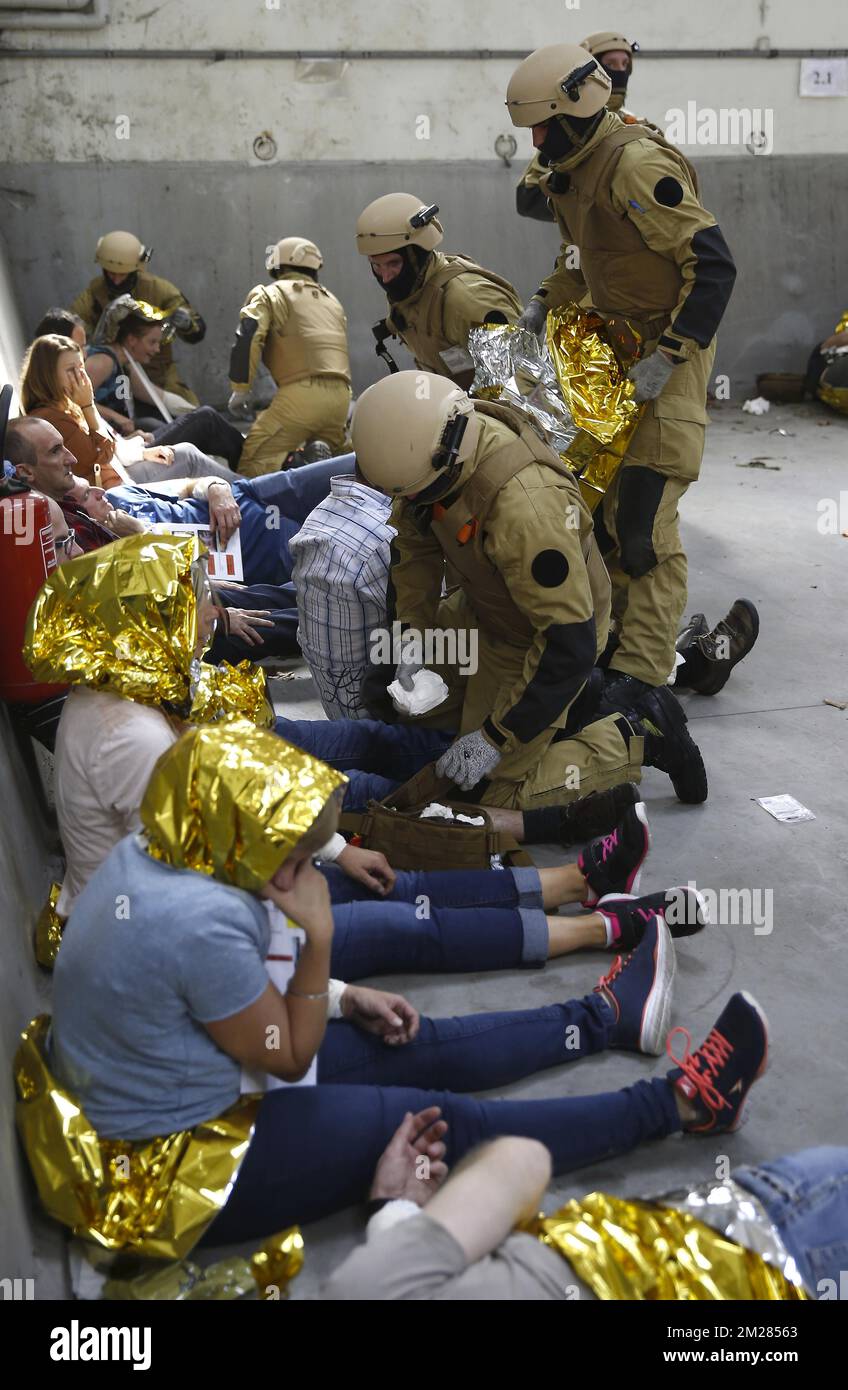 Illustration picture shows the first exercise of the Casualty ...