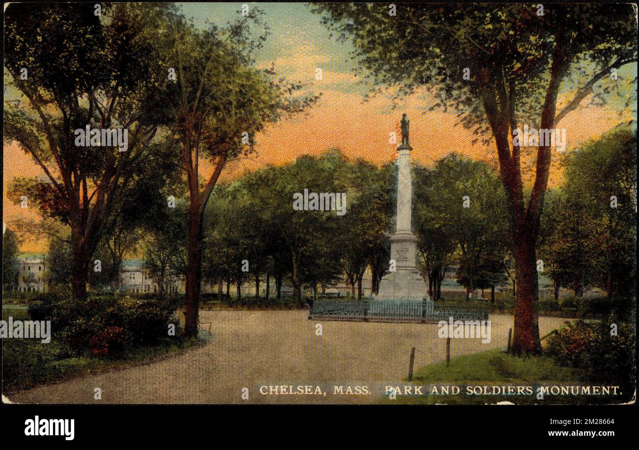 Chelsea, Mass. Park and Soldiers Monument , Monuments & memorials ...