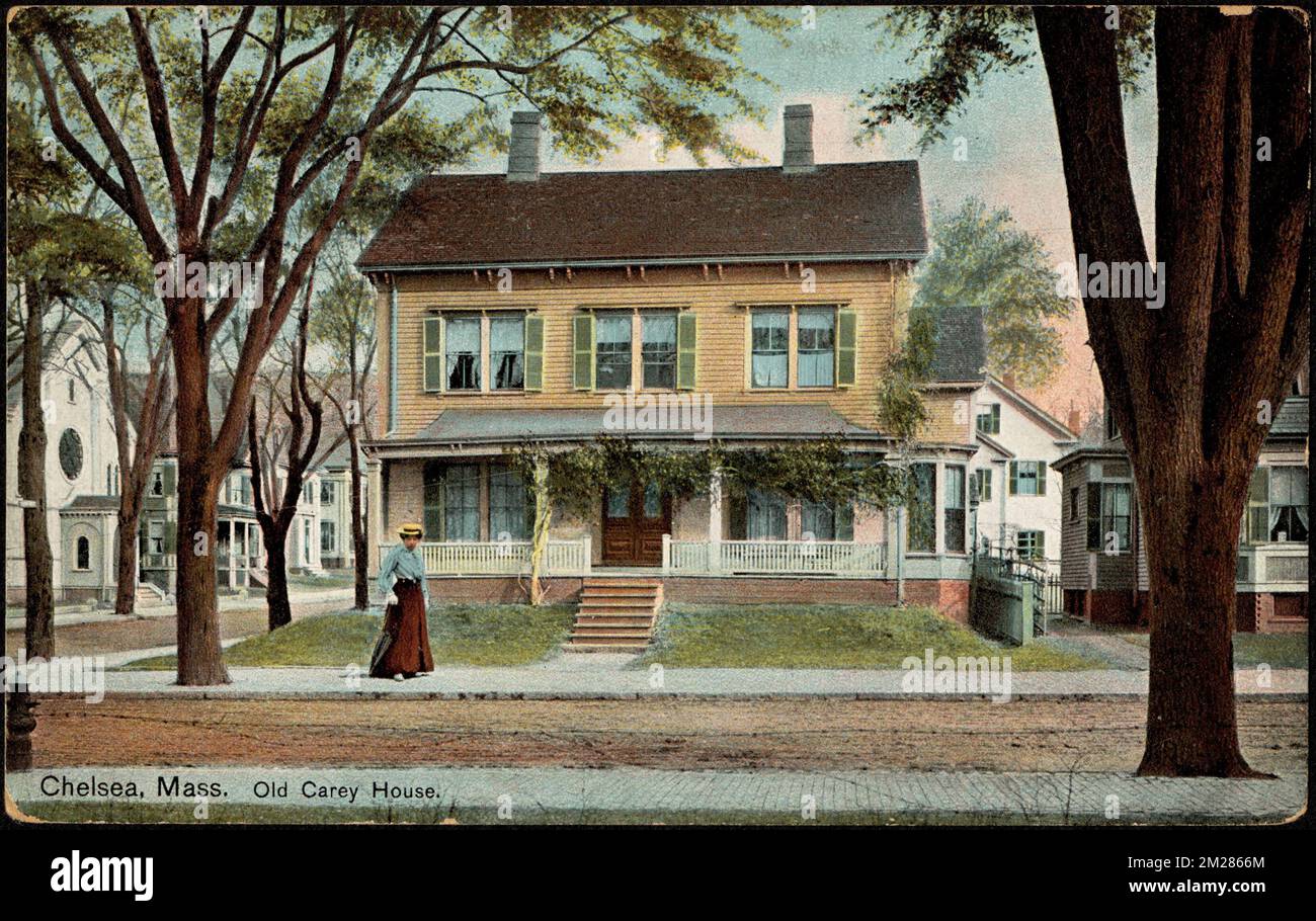 Chelsea, Mass. Old Carey House , Houses, Historic buildings. Chelsea ...