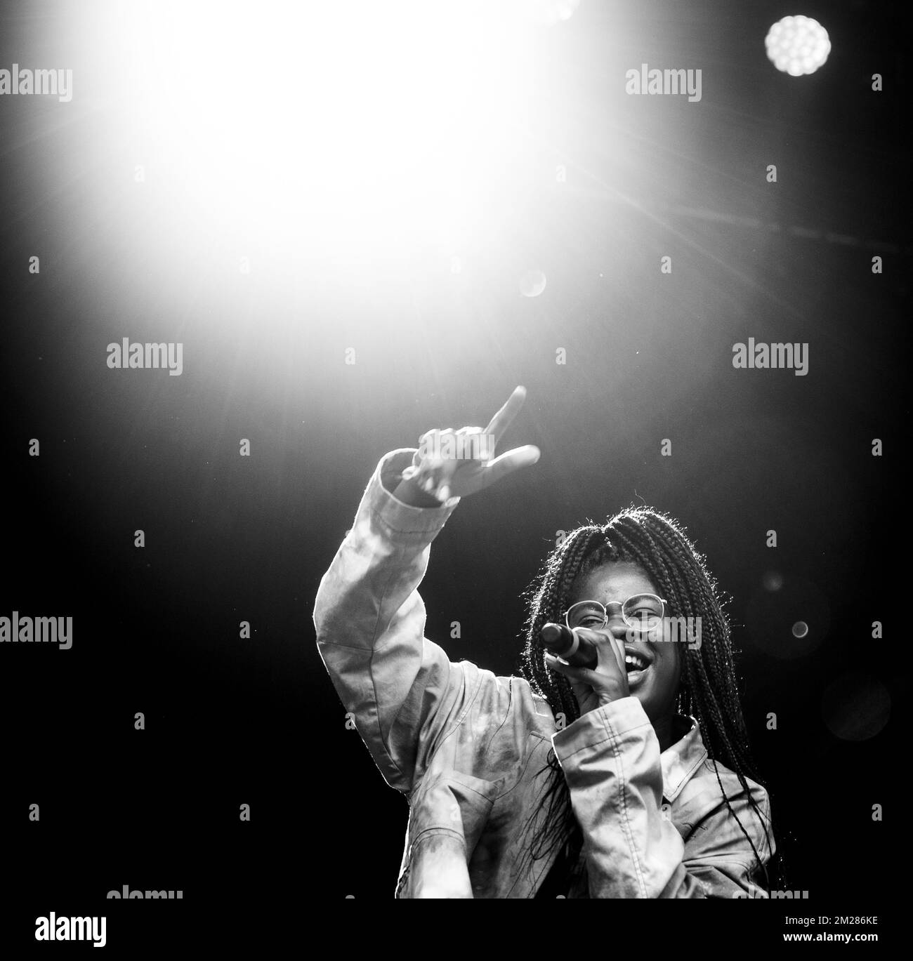 Belgian singer Coely Mbueno pictured during the first day of the 'Les ...