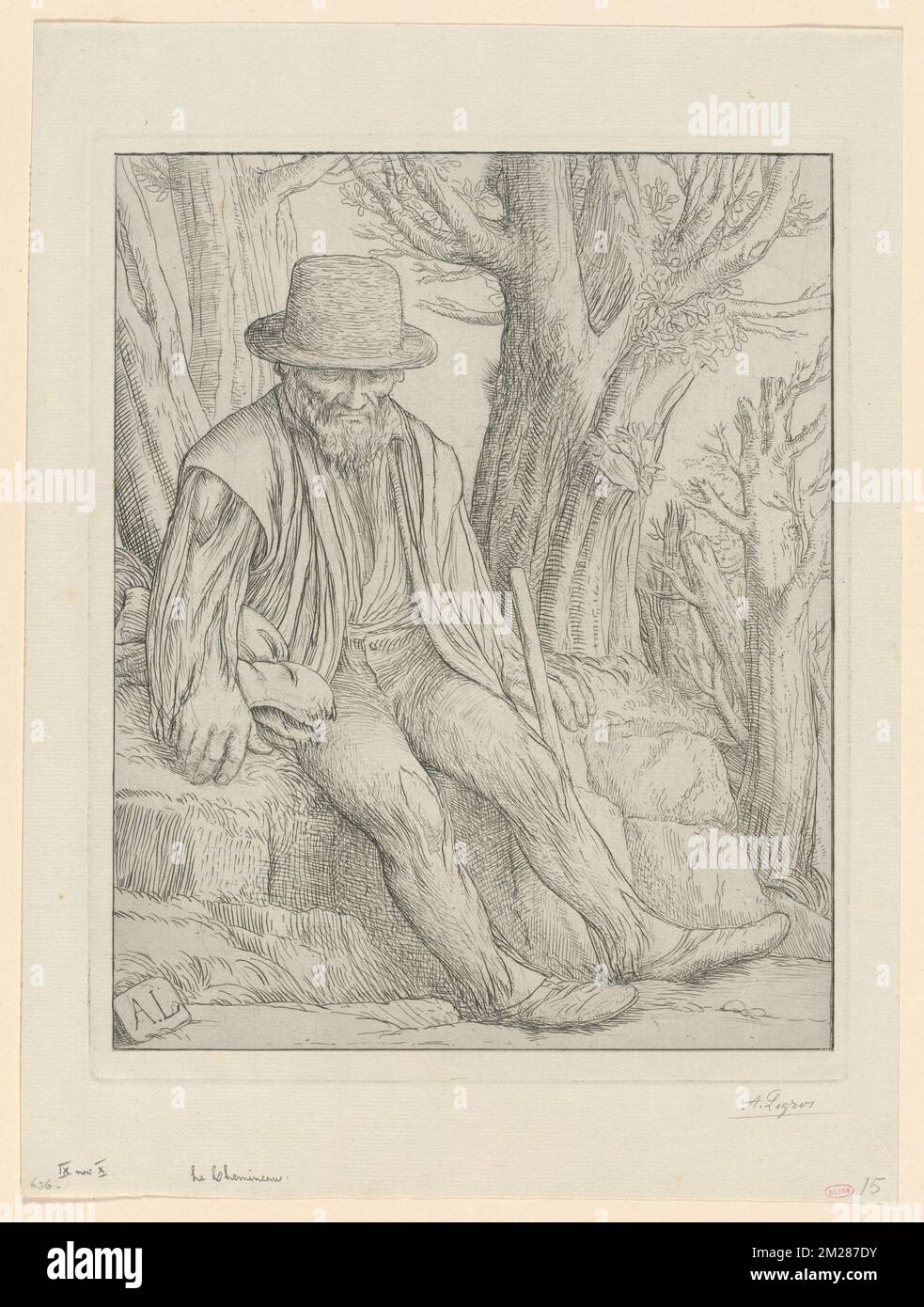 Le chemineau , Tramps, Alphonse Legros (1837-1911 Stock Photo - Alamy
