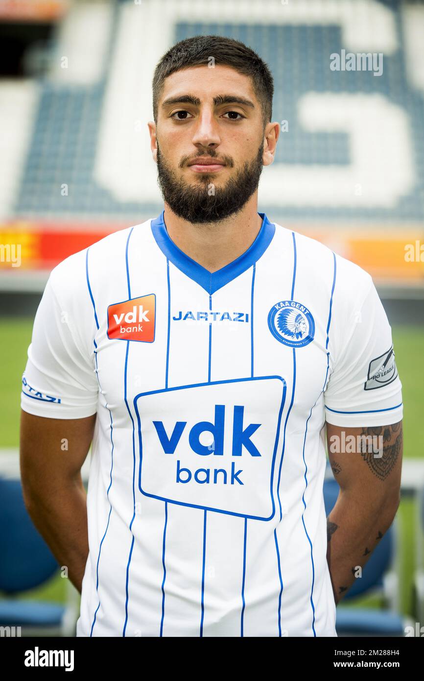 Gent's Samuel Gigot poses for photographer at the 2017-2018 season ...