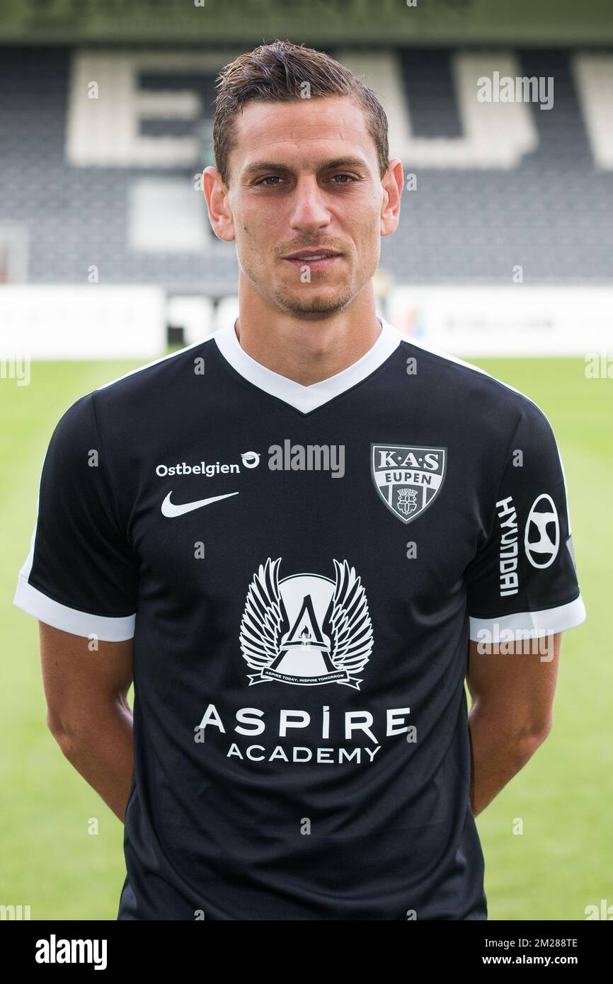 Eupen's Nicolas Verdier poses for photographer at the 2017-2018 season ...
