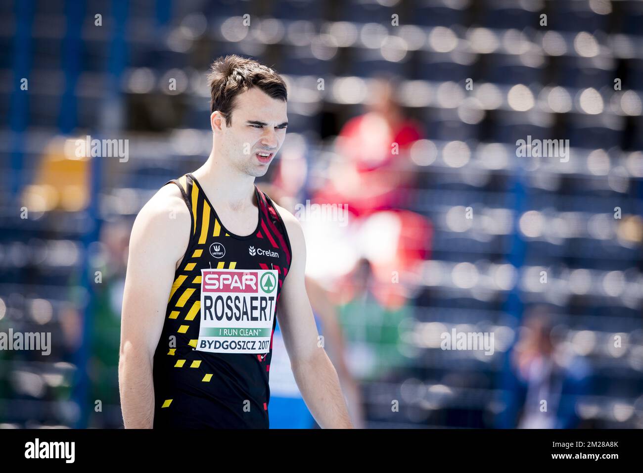 Michael Rossaert pictured in action during the men's 400m on the first ...